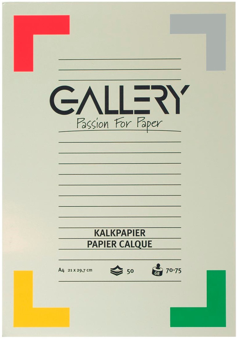 Overtrekpapier Calco Gallery A4-formaat 50 vel | Alles voor kantoor ...