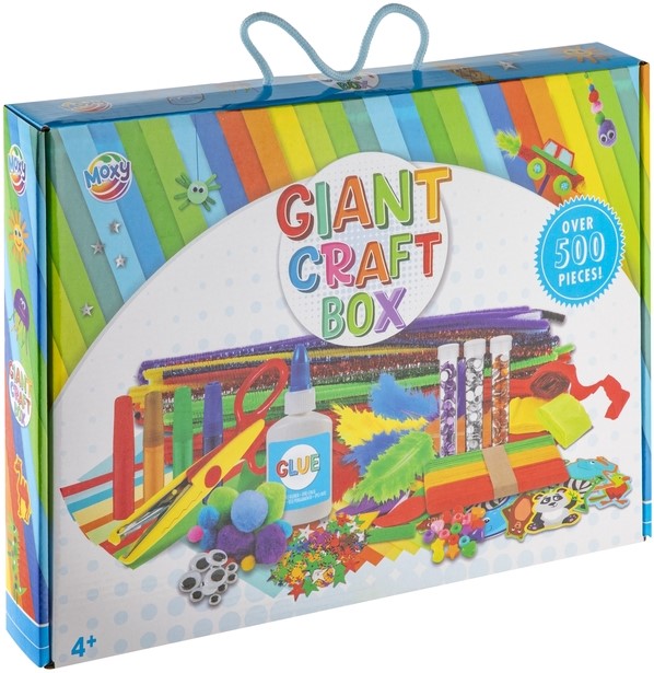 Giant Craft Box 40x30 cm over 500 pieces | Alles voor kantoor & school