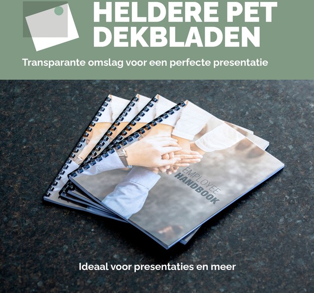 Voorblad Fellowes A4 PET 250micron recycled 100 stuks | Alles voor ...