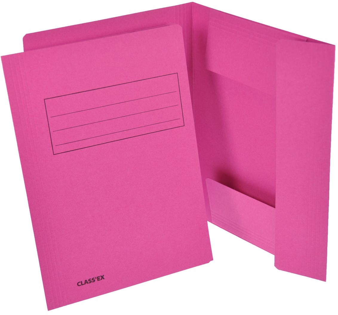 Dossiermap Class'ex 30211 A4 karton fuchsia | Alles voor kantoor & school