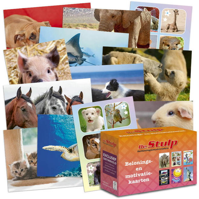 Beloningskaarten De Stulp serie 4701 - Dieren mix 36 motieven, 72 ...