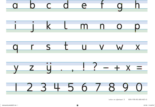 Schrijven leer je zo groep 3 letter- en cijferkaart | Alles voor kantoor & school
