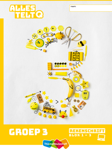 Alles telt Q Rekenschrift bij digitaal werken groep 3 (set a 5 ex) | Alles voor kantoor & school