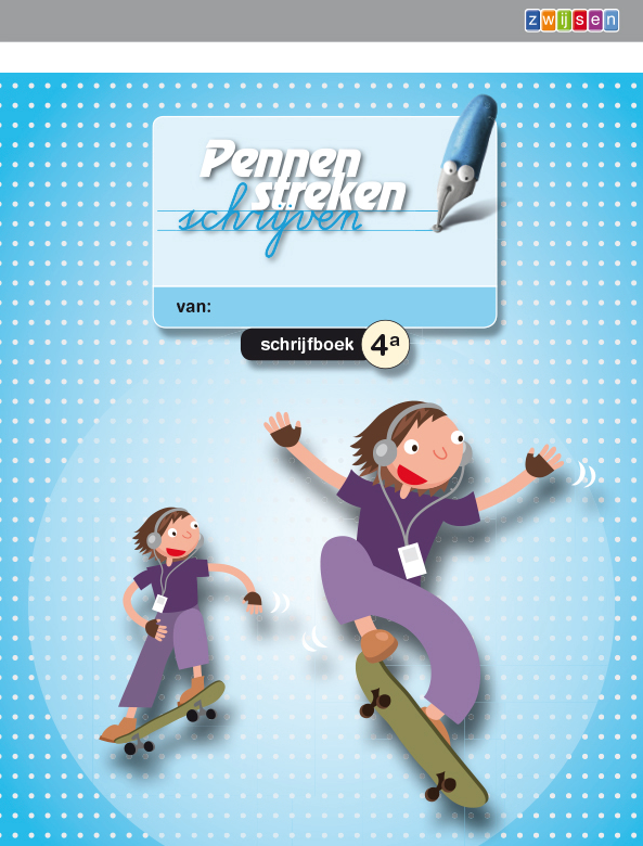 Pennenstreken 2 groep 4 - schrijfboek 4A verbonden schrift | Alles voor kantoor & school