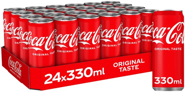 Frisdrank Coca Cola Regular blik 330ml | Alles voor kantoor & school