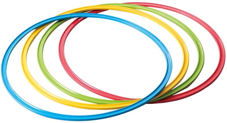 Hoepels in de kleuren groen, rood, blauw en geel 4 stuks JV1983 | Alles ...