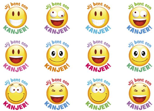 Beloningsstickers De Stulp serie 384 - Kanjersmileys 12 motieven 240 ...
